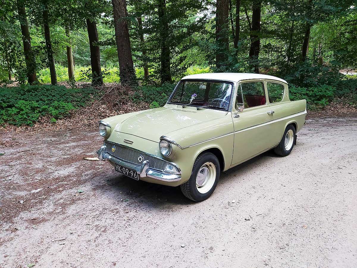 Хенк Вилигенбург и неговият Ford Anglia 105E от 1962 г. – Ford Anglia ...